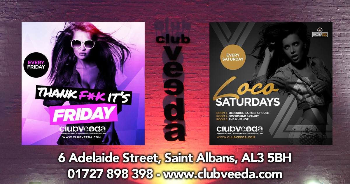 Club Veeda - Nightclub & Bar in St Albans - 01727 898 398